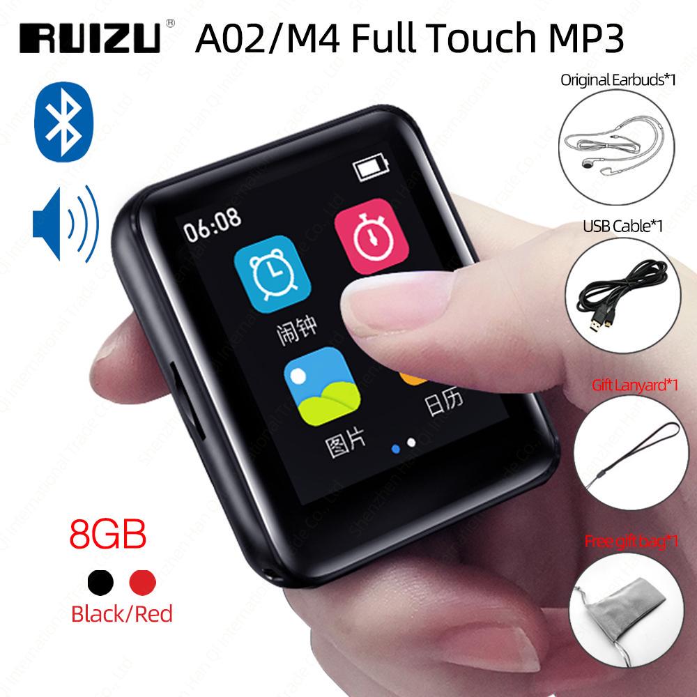 Buy RUIZU A02 M4 Full Touch Screen Bluetooth 4.0 8GB MP3 MP4 Player ...