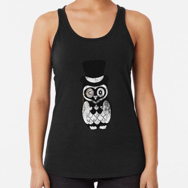 Buy Owl Owl Owl Owl Bird Gentleman Monocle Retro Vint Printed Tank Top ...