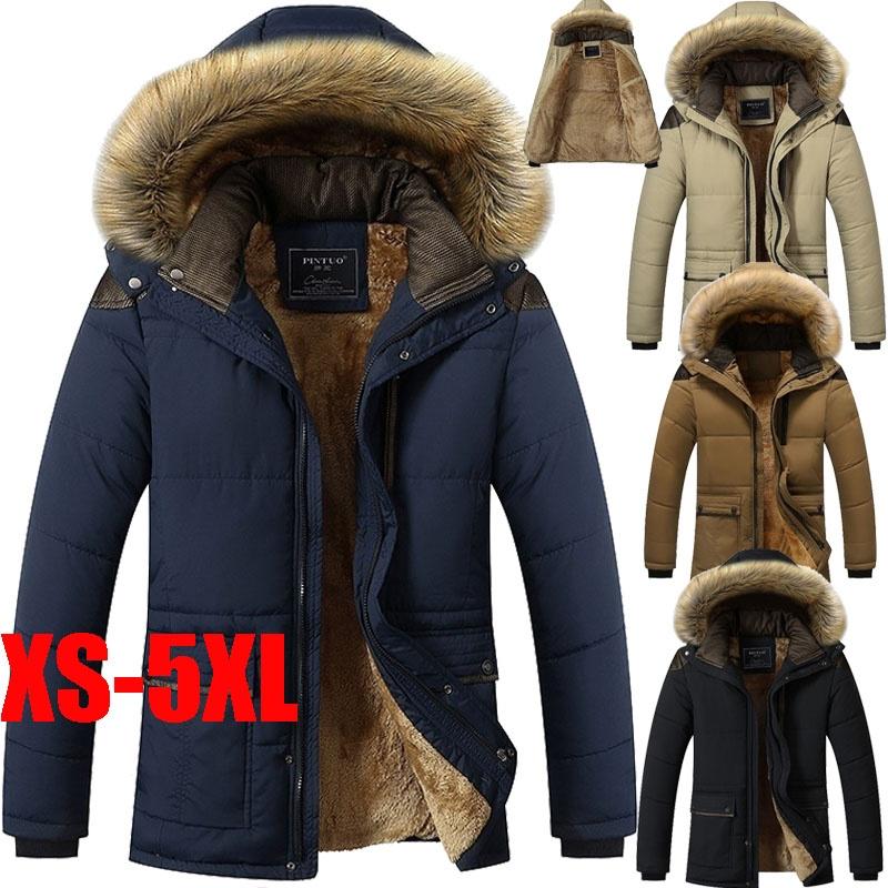 Plus Size Winter Down Jacket Waterproof Men Padded Jacket Thickening ...