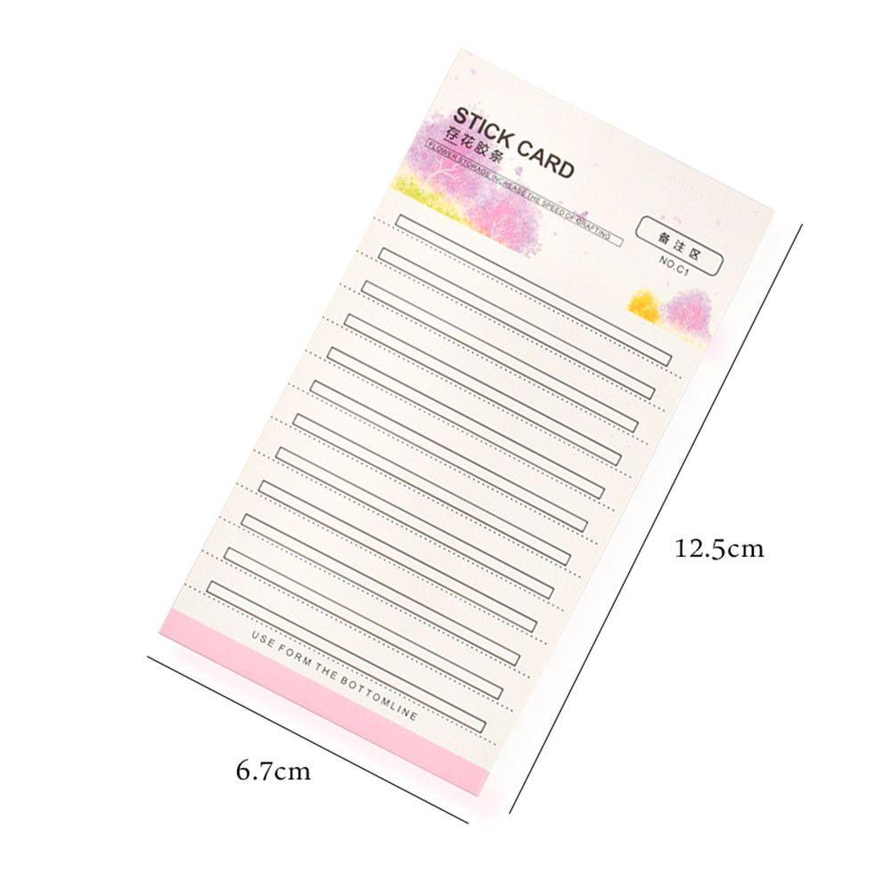 Display Stand Eyelash Storage Strip Camellia Grafting Lashes Sticker ...