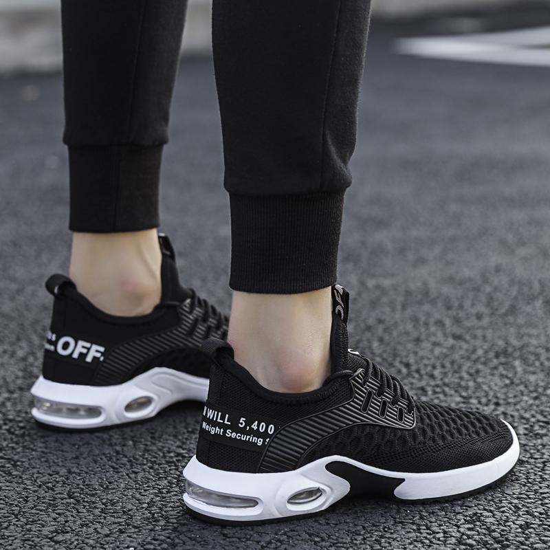 Breathable Mesh Lightweight Air Cushioned Shoes Popcorn Sole Soft Running Shoes Trainers Walking ...