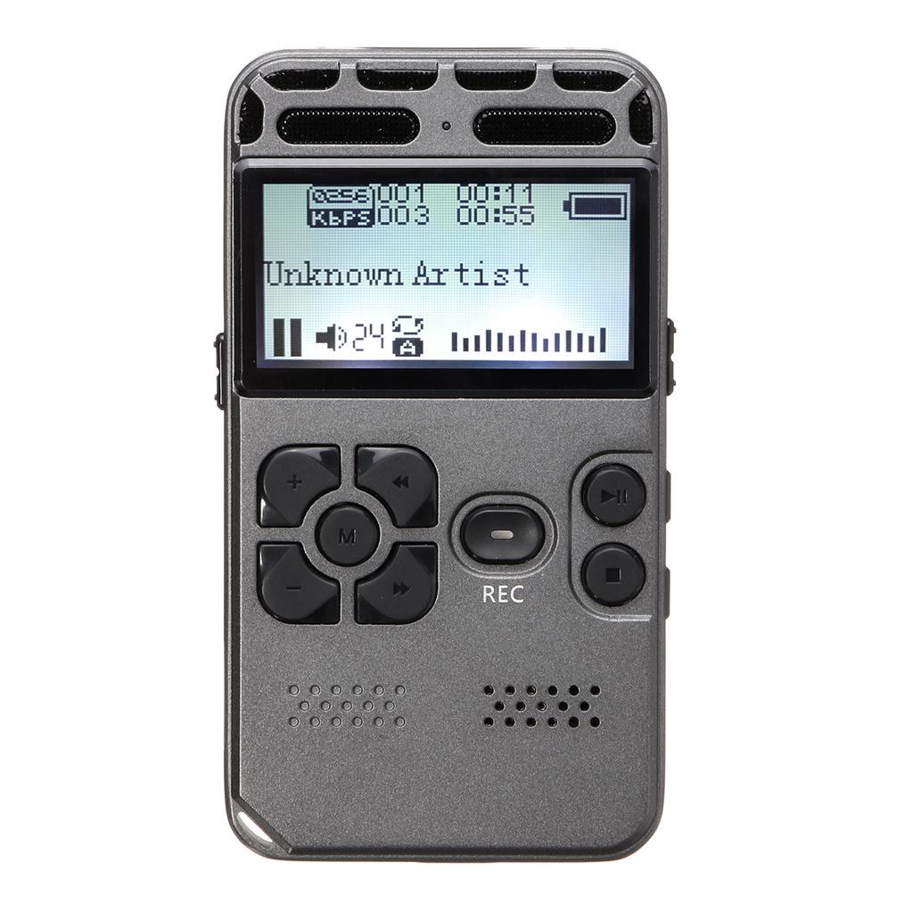 Professional HD 64G Rechargeable LCD Digital Audio Sound Voice Recorder ...