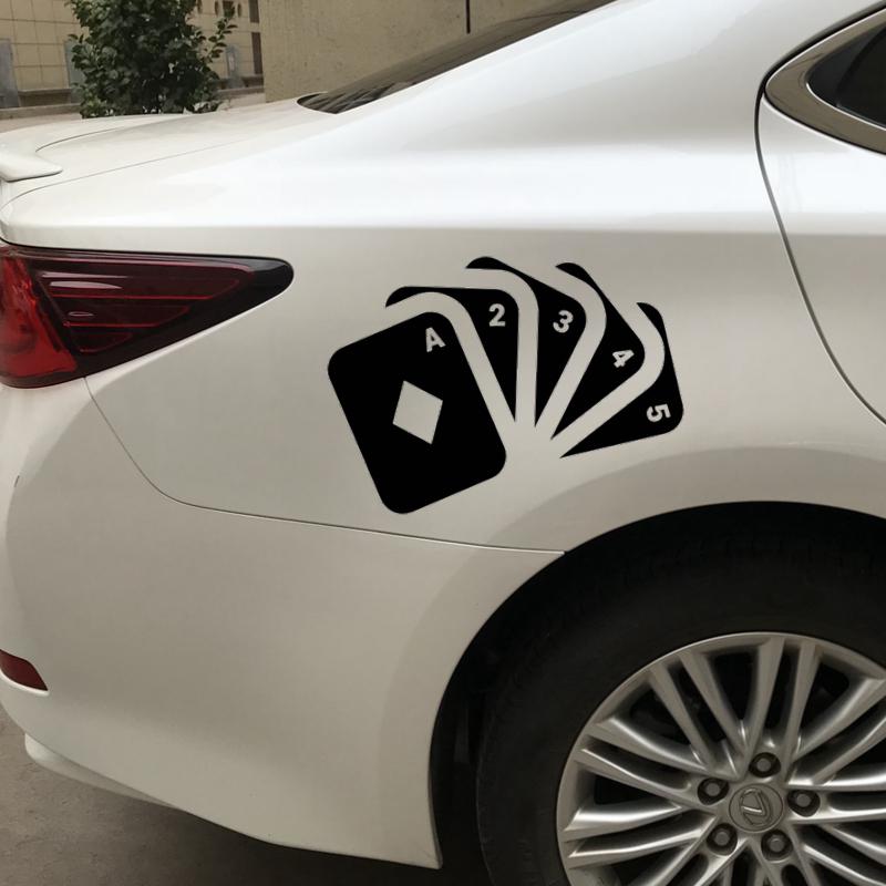 Buy poker game playing card car sticker Vinyl Decals Motorcycle ...