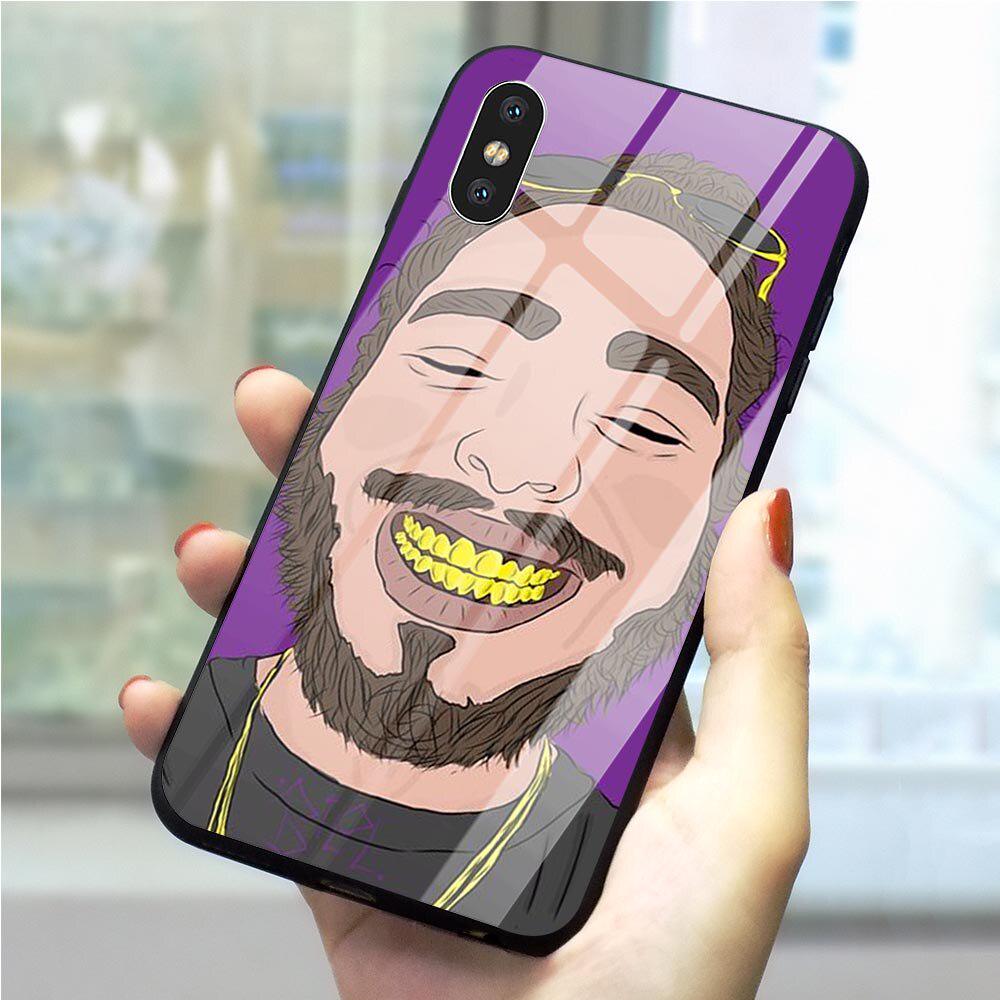 Buy Post Malone Tempered Glass Phone Case for Honor 10 Lite Cover ...