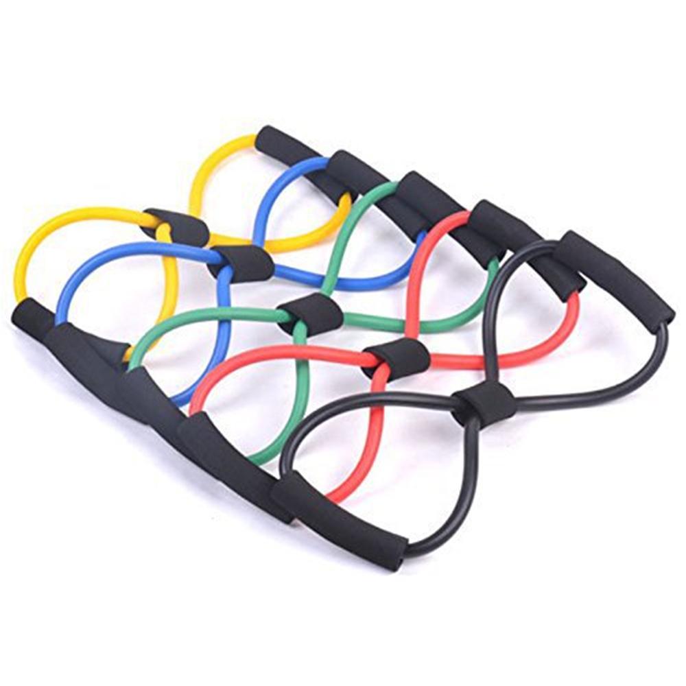 Kaufe Yoga Gym Fitness 8-shape Pulling Rope Exercise Resistance Band ...