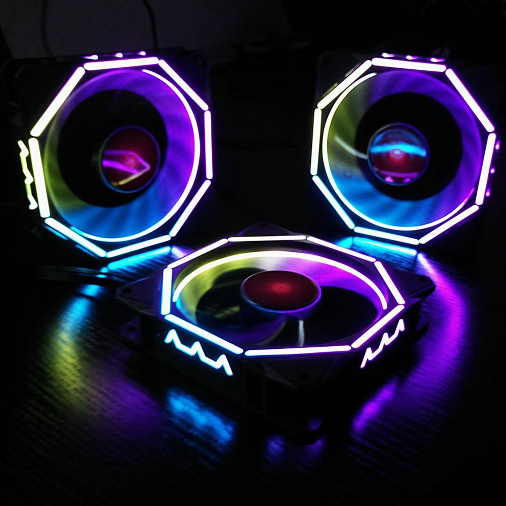 Buy COOLMOON 120 Mm PC Cooler Fan RGB Remote Control Computer Case ...