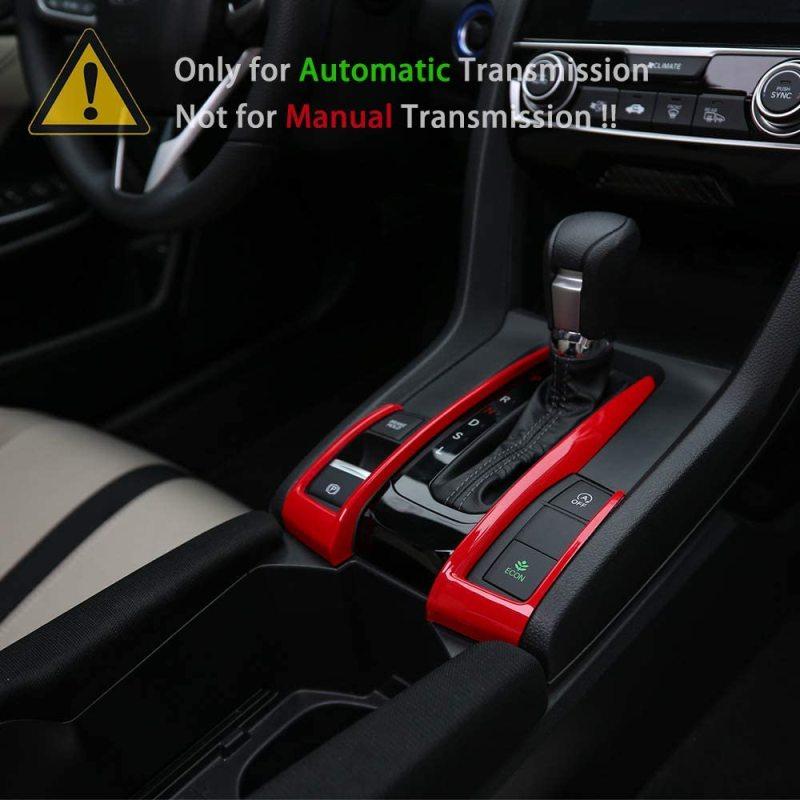 2pcs Gear Box Trims Cvt Automatic Transmission Shift Boots Decoration ...