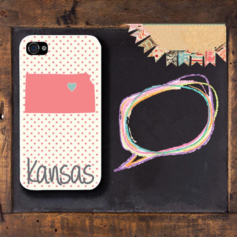 Kansas iPhone Case,State iPhone 4 5 6 7s plus 8 case Samsung Galaxy S4 ...