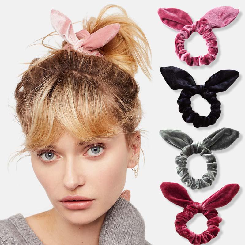 Buy Simple Fashion Girls Rabbit Ear Soft Ornament Elastic Band at ...