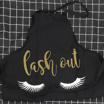 Breathable Eyelash Pattern Apron Comfortable Eyelash Extension Apron ...