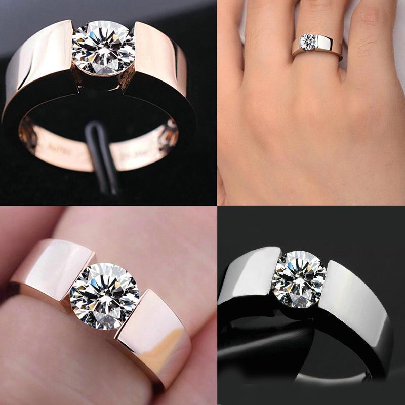 Cheap Fashion Couple Ring Simple Wedding Ring Party Accessories | Joom