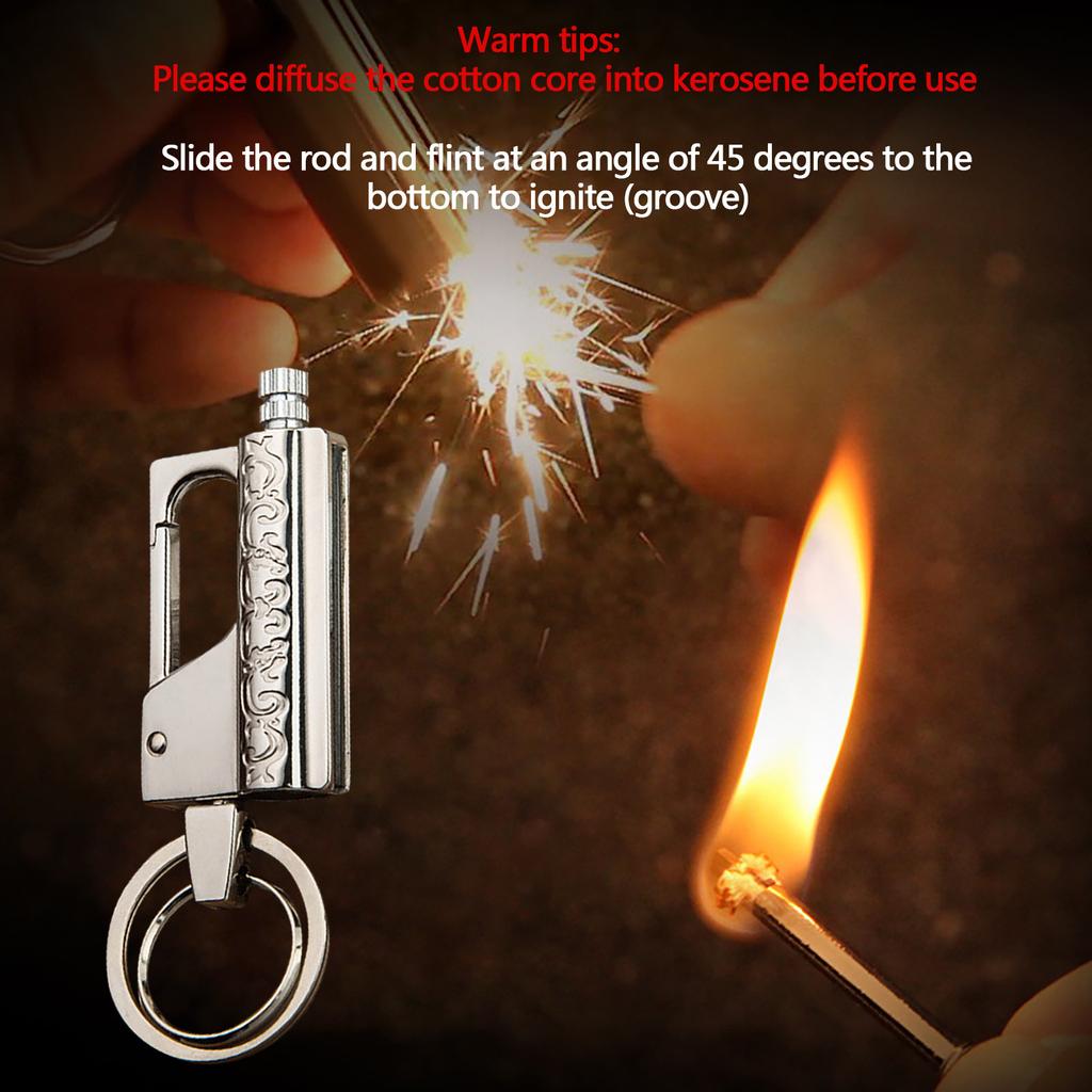 Buy Outdoor Waterproof Portable Lighter Bottle Keychain With Containing ...