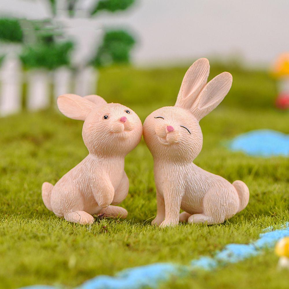 Buy Decor Cute Hare Mini Animal Miniature Figurines Miniature Figurines ...