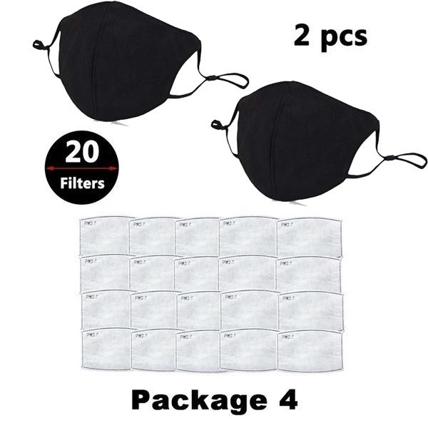 ANG-PM2.5 Activated Carbon Filter Face Mask Breathing Insert Protective ...