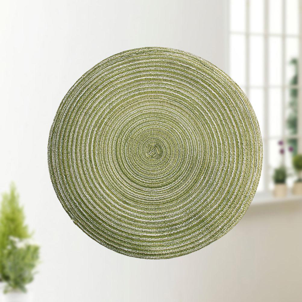 Buy 35cm Round Placemats Weave Table Mats Anti-skid Heat-resistant ...