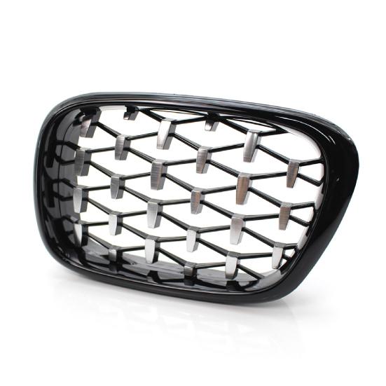 Buy 1Pair Auto Grilles Reliable Modification ABS Glossy Black Hood ...