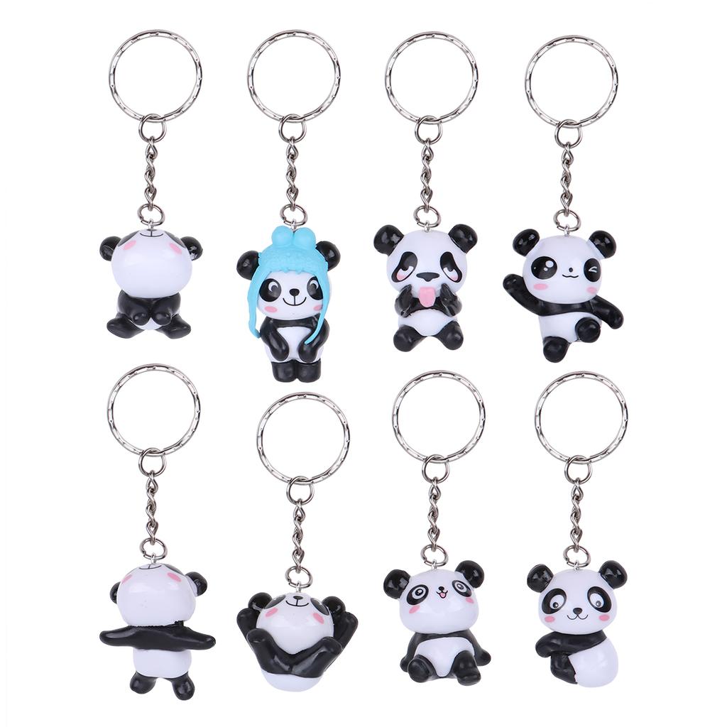 Cumpără 8Pcs Cartoon Panda Keychains Portable Delicate Creative ...