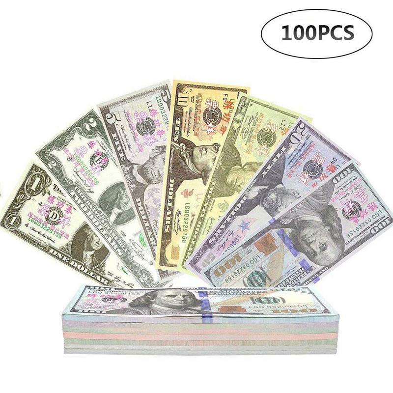 Buy 100PCS American Prop Dollar Copy Money $1-100 For Movies, Birthday ...