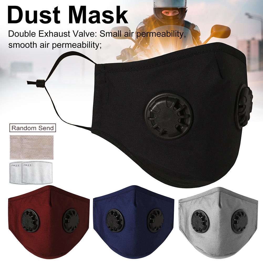 Buy Dust Mask with Dual Valve Reusable Anti-Dust Filter Mask' Sunscreen ...