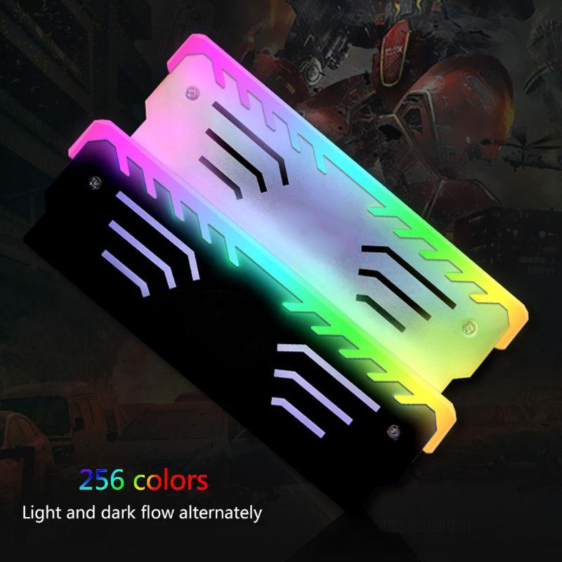 Memory-RAM RGB Cooler Heat Sink Cooling Vest for DIY PC Game DDR DDR3 ...