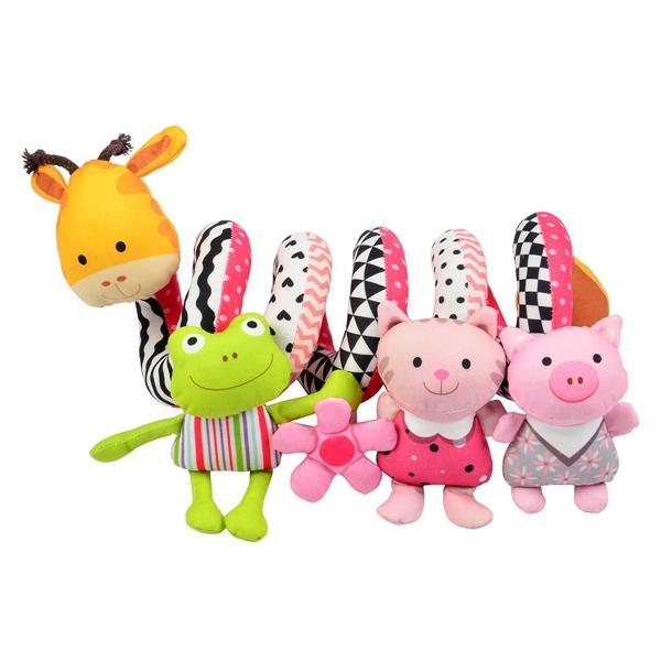 Buy Infant Baby Activity Spiral Bed & Stroller Toy Giraffe Educational ...