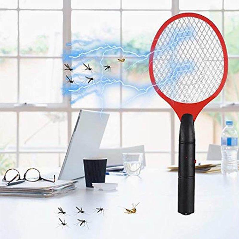 Hand-held Electric Fly Swatter Zapper Use Insect Racket Bug Mosquito ...