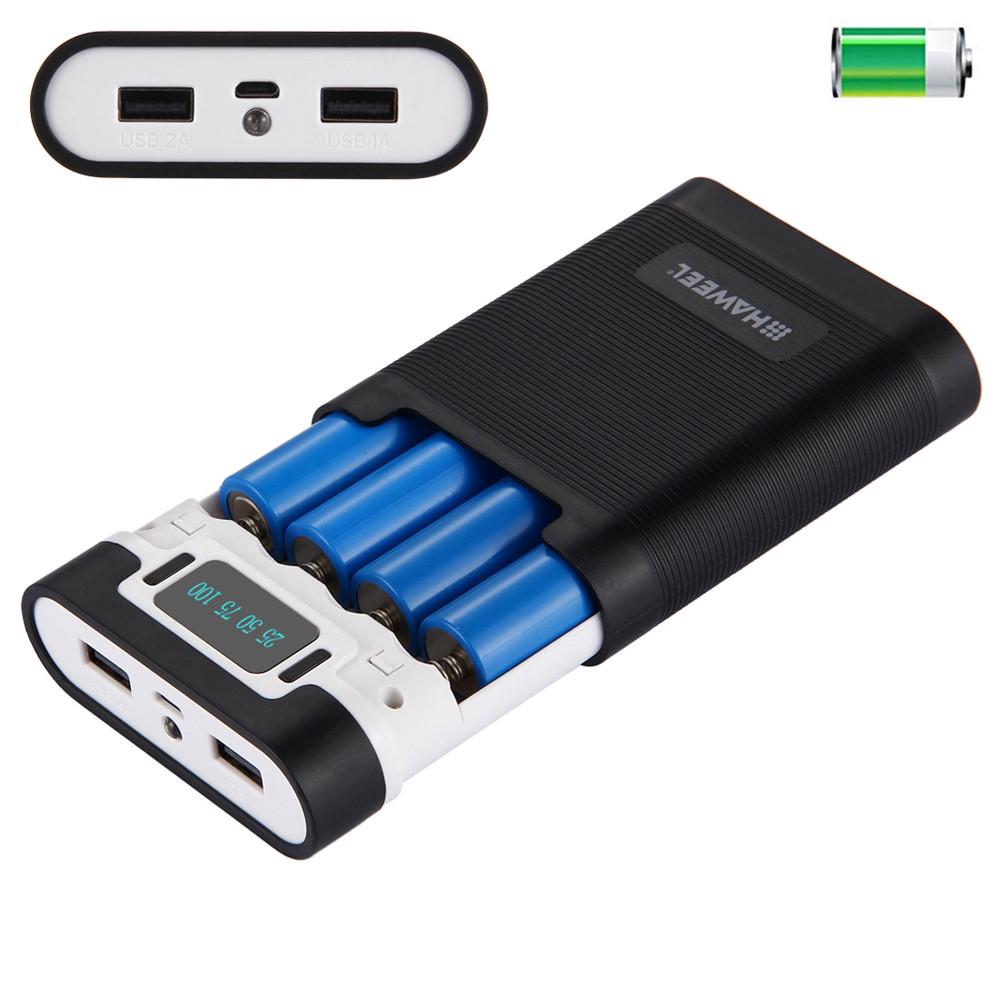 4 X 18650 Charger Box Portable Power Bank Case With 2 USB Port And ...