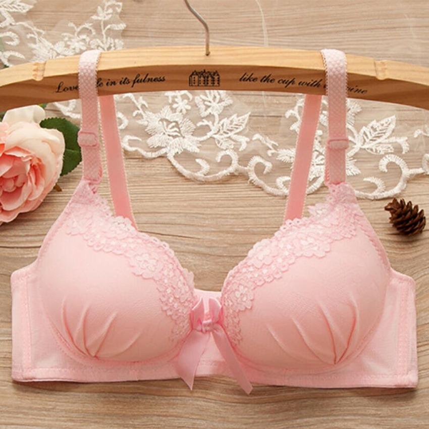 Buy Bras for Women Brassiere Push Up Bra Padded Bow Breathable Soft ...