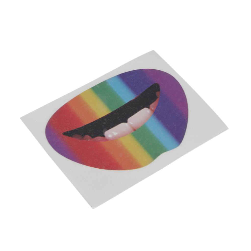 Artistic Lip Sticker Lines Lip Tattoos Temporary Sticker For Stage ...