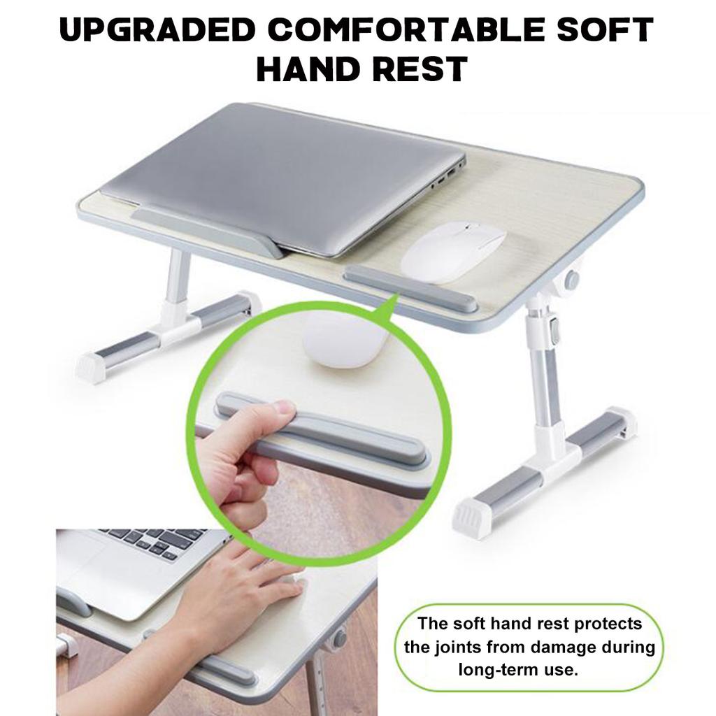 USB Cooling Fan Laptop Desk Portable Adjustable Foldable Computer Desks ...