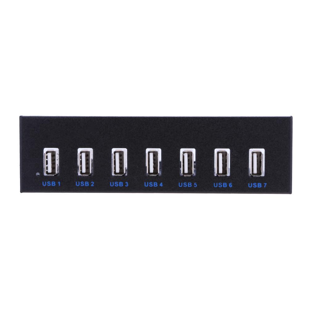 Buy 9 Pin to 7 Ports USB 2.0 Hub 5.25 inch CD-ROM Drive Bay CD ROM ...