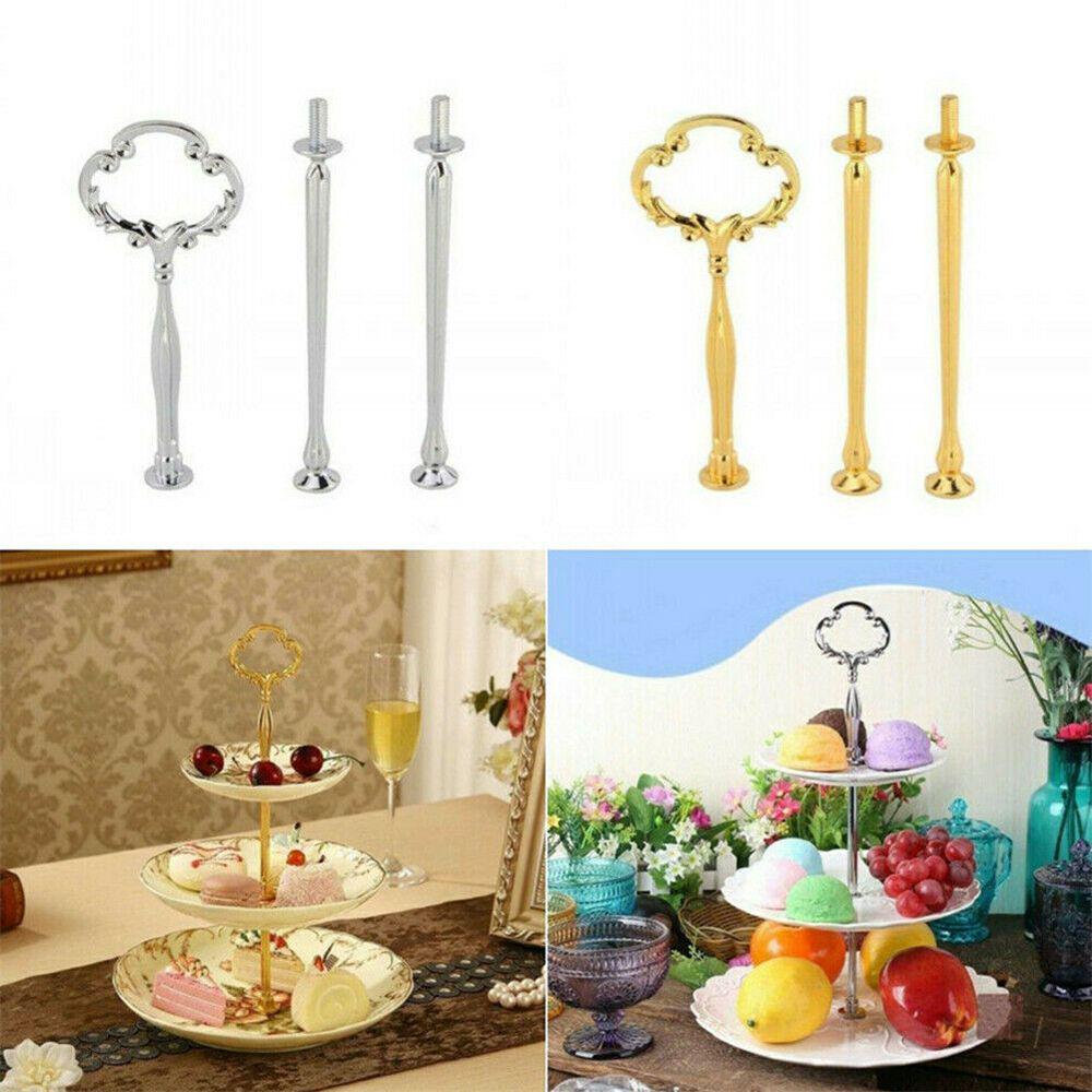 Buy 3 Tier Handle Party Decor Cake Cupcake Holder Mini Plate Stand Rod ...