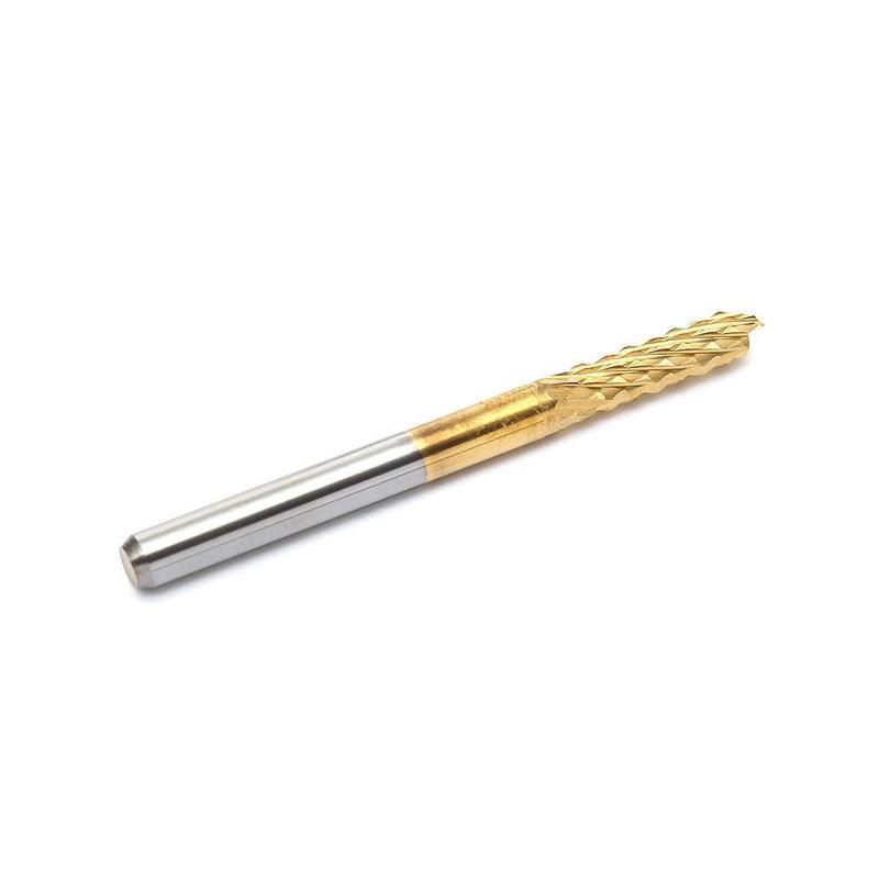 Buy 10Pcs/Set Titanium Coat Tungsten Carbide End Mills PCB Router Bits ...