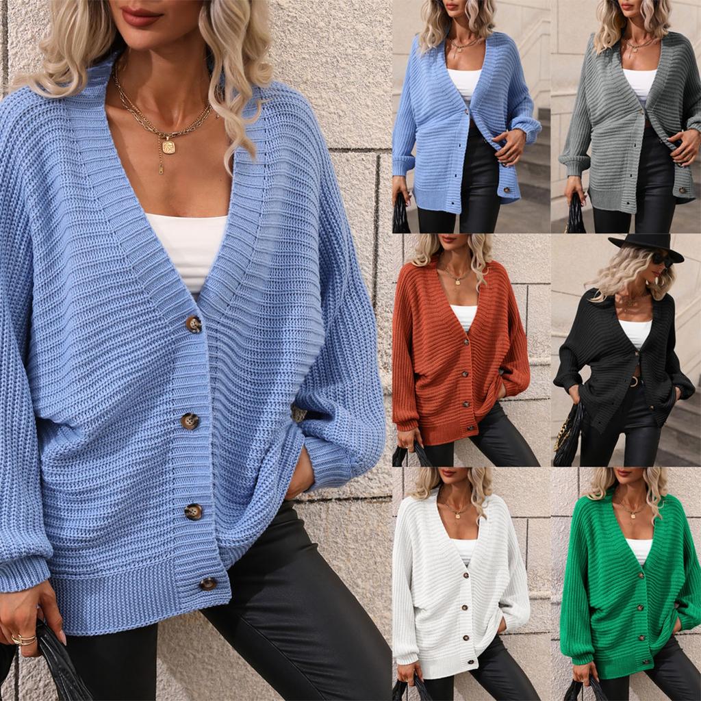 Buy (FS) Fashion Women Long Sleeve Knit Autumn And Winter Cardigan ...
