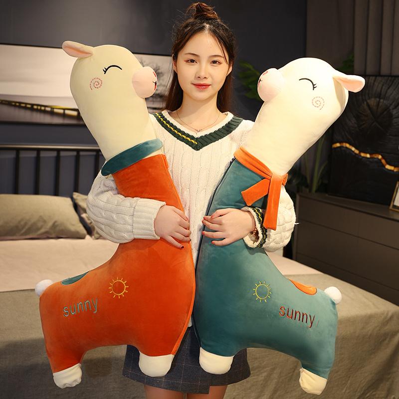 Cheap 65cm Kawaii Alpaca Plush Toys Cute Animal Alpacasso Sleeping ...