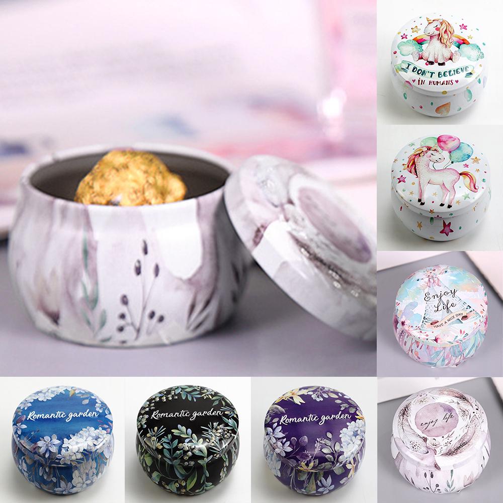 Buy Cute Empty Tin Metal Container Case Storage Box Beautiful Style ...
