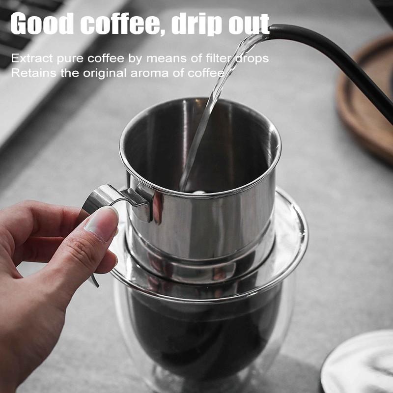 Buy Vietnam Coffee Dripper Filter Coffee Maker Portable Carved Refined ...