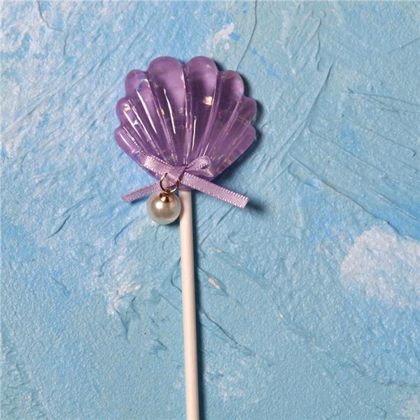 Buy 12Pcs Sea Shells Cake Toppers Decoration Baby Shower Wedding ...