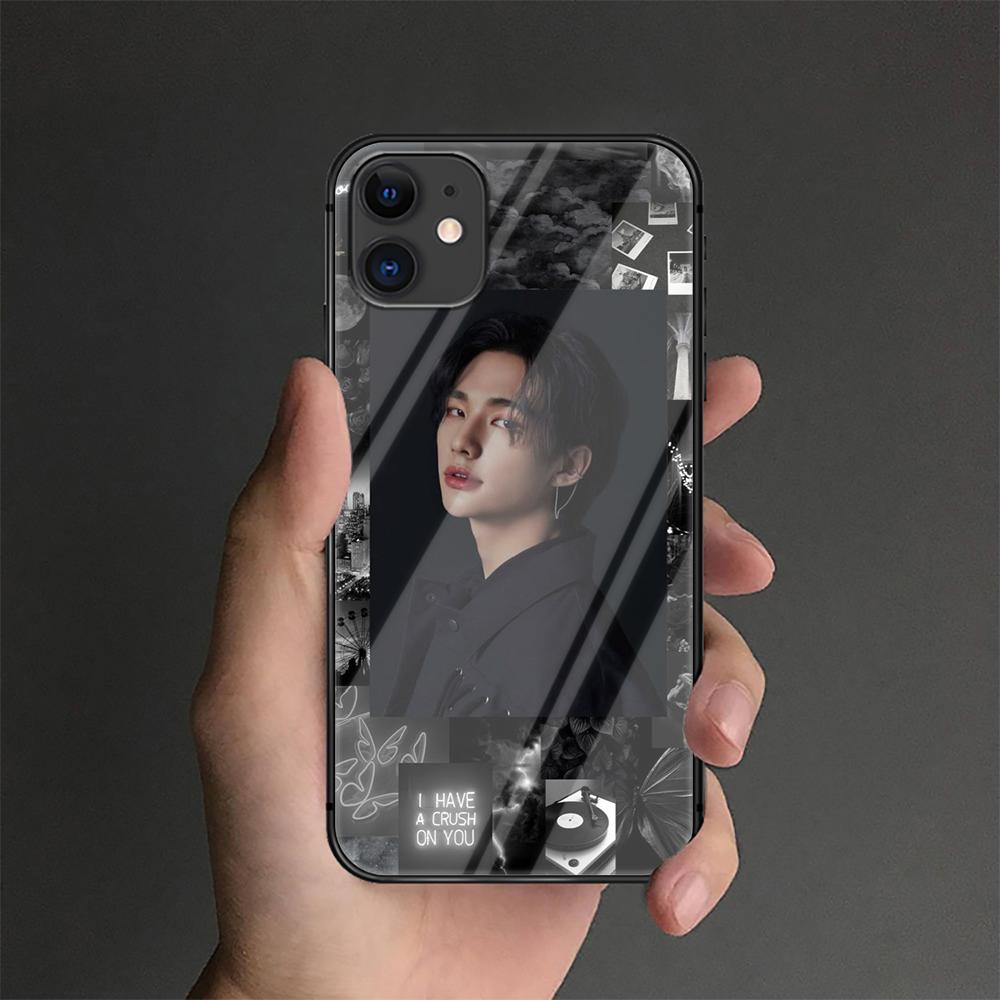 Stray Kids Hwang Hyunjin Tempered Glass Phone Case Cover For IPhone ...