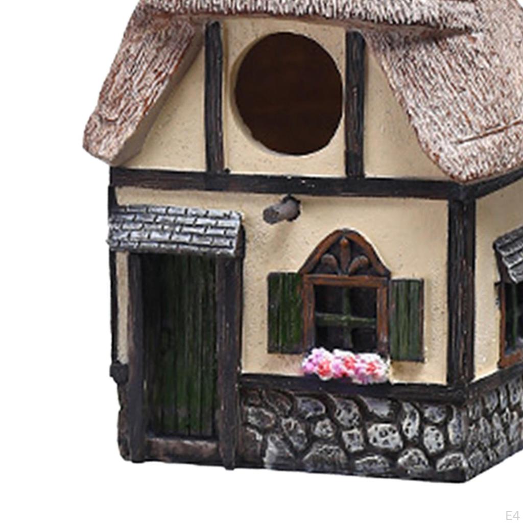 Buy Hand Painted Bird House Nesting Cottages Nest Hanging for Tree ...
