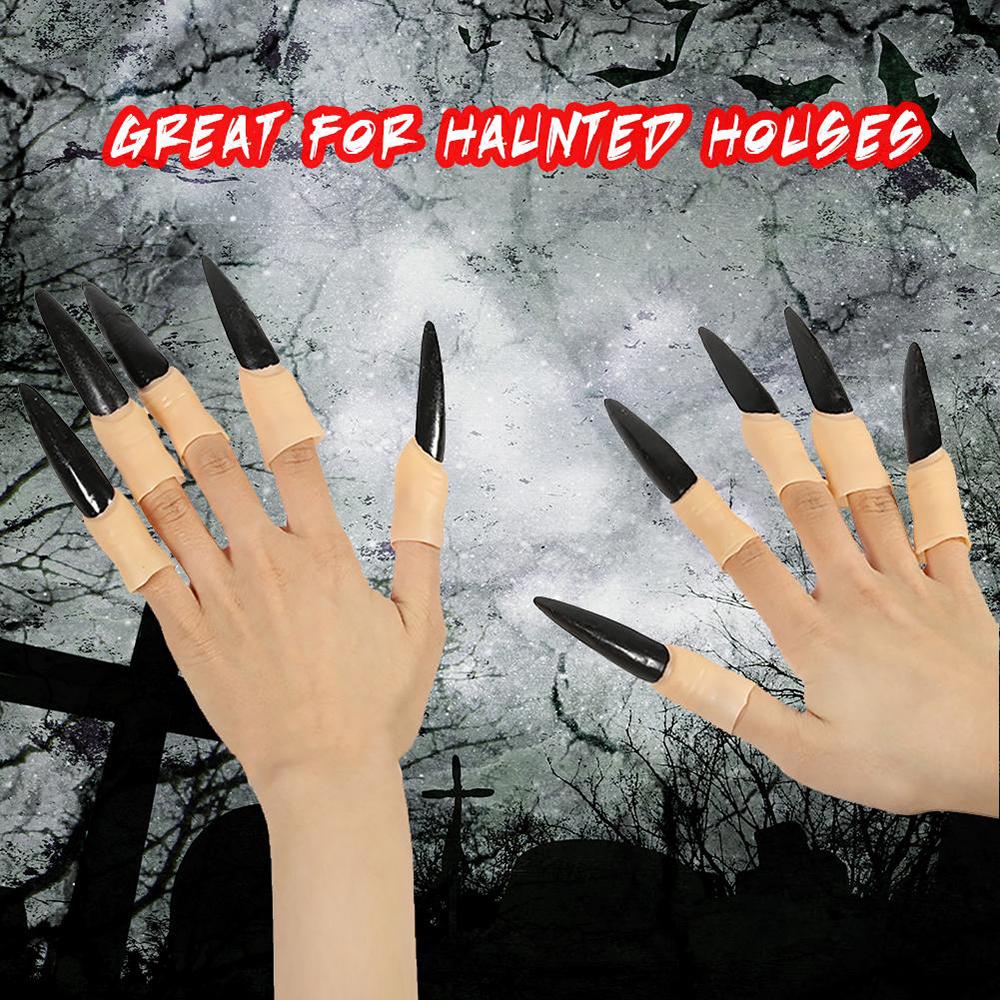 Ghost Finger Horror Nights Nail Costume Props Witch Fake Fingers Nail ...