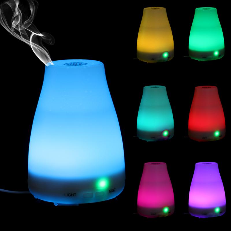 100ml Aroma Diffuser Electric Air Humidifier Essential Oil Mist Maker 7 ...