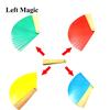 Four Color Magic Fan Color Changing Fan Magic Tricks Magician Stage ...