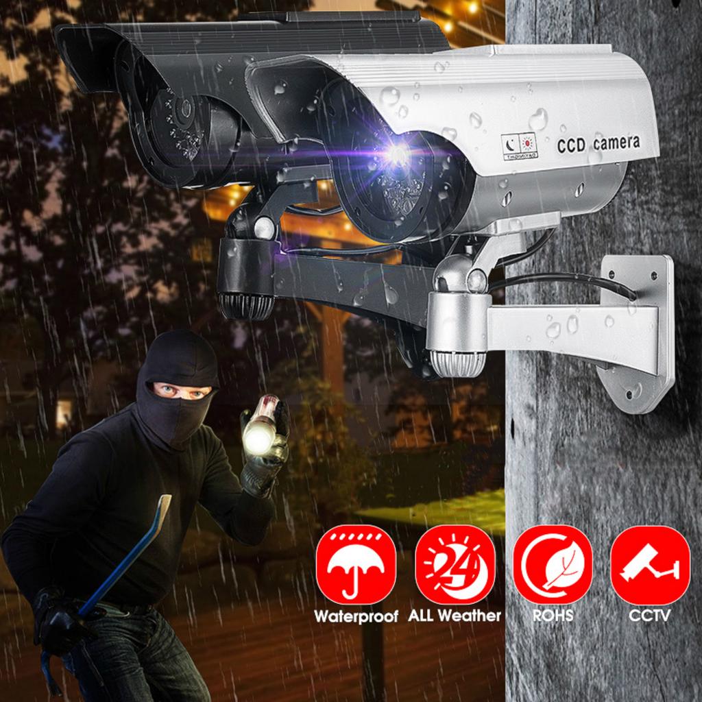 Buy Solar Power LED CCTV Camera Fake Security Outdoor Dummy ...
