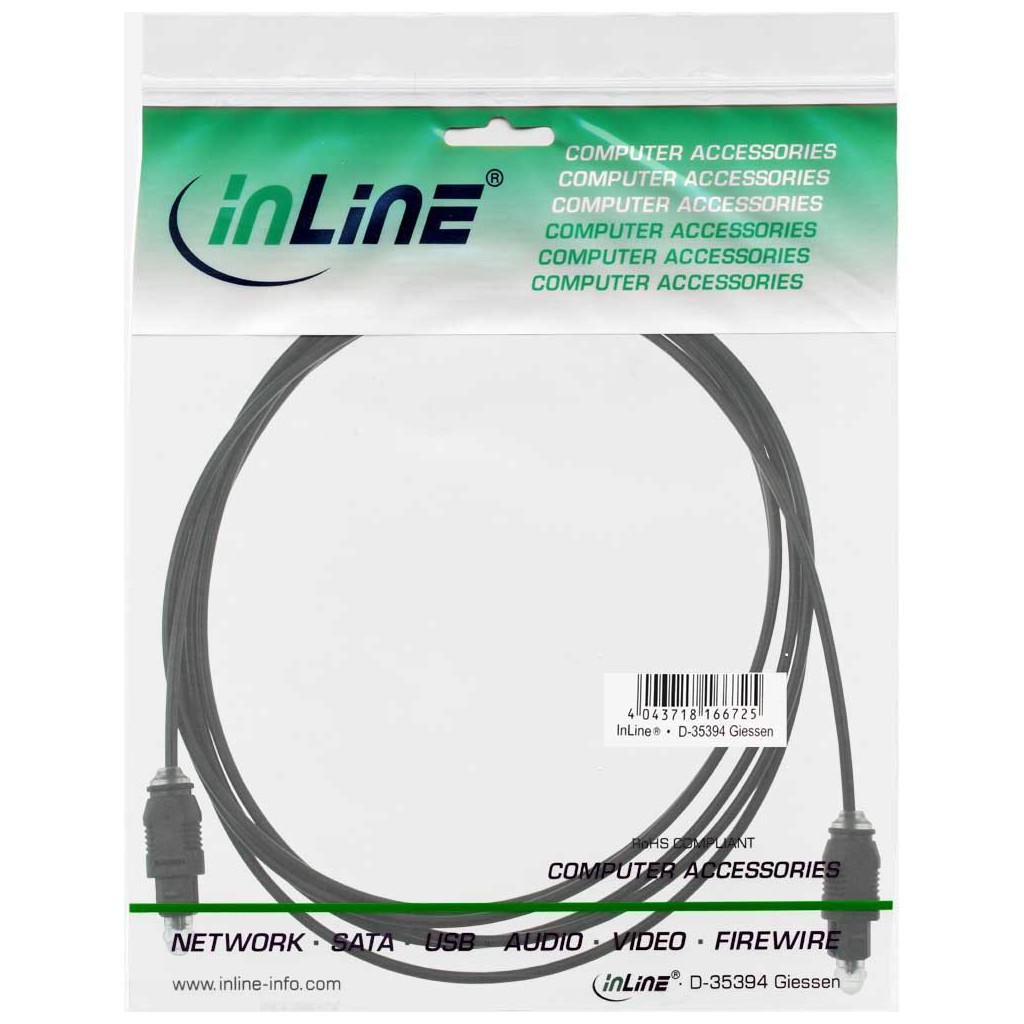 Buy OPTO Câble audio, InLine®, Toslink mâle/mâle, 3m at affordable ...