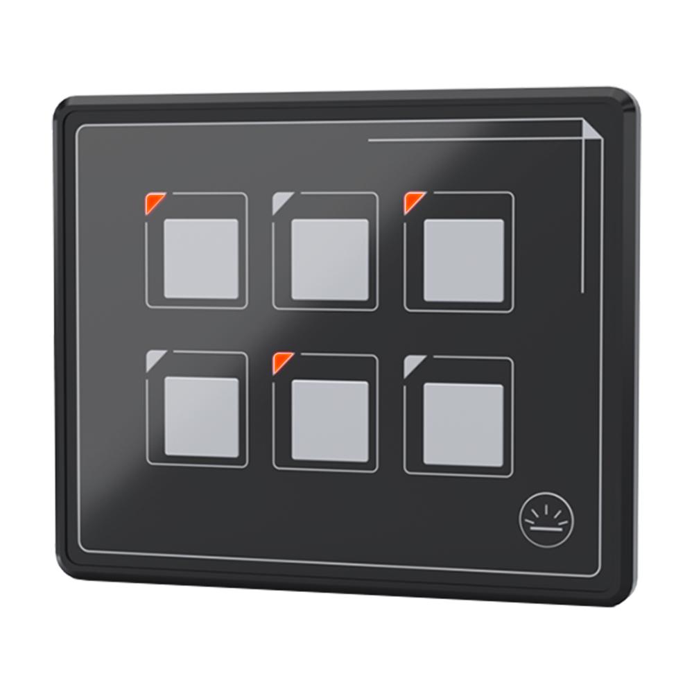 Car Universal 6P Membrane Control Switch Panel with USB Cable LED Touch ...