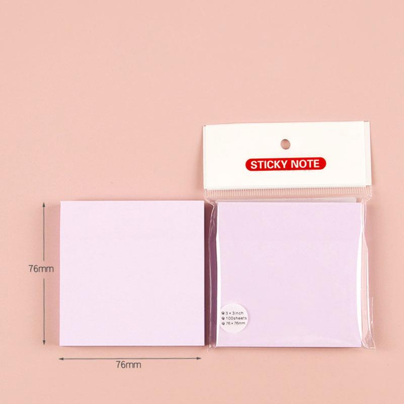 Buy 100pcs Student Message Sticky Notes Portable Tearable Self-adhesive ...