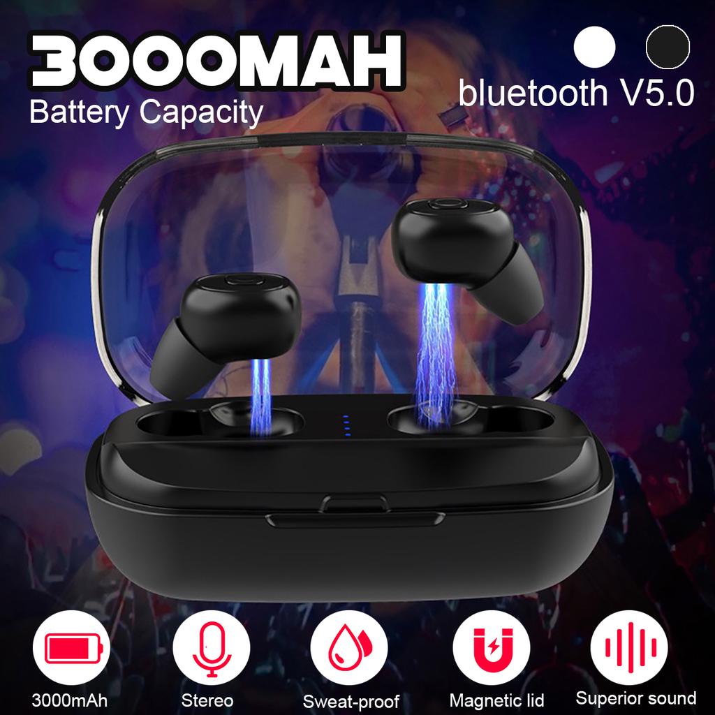 Buy TWS Bluetooth 5.0 True Wireless Sports Earphone Earbud Stereo ...