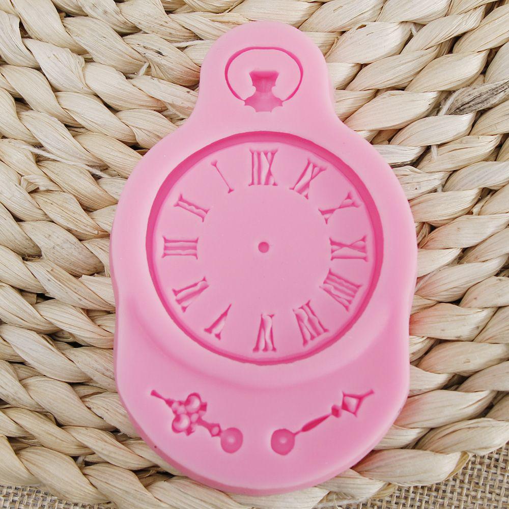 Buy Chocolate Fondant Clock Funny Silicone Mould Watch Shaped Baking ...