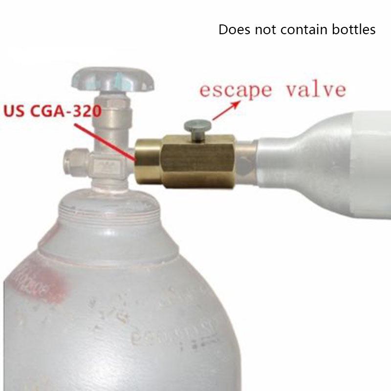 New CO2 Adapter for Filling Soda Stream Soda Club with US CGA-320 ...